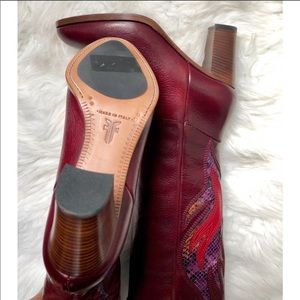 Frye | Shoes | Frye June Snakeprint Flame Cutout Knee High Boots | Poshmark